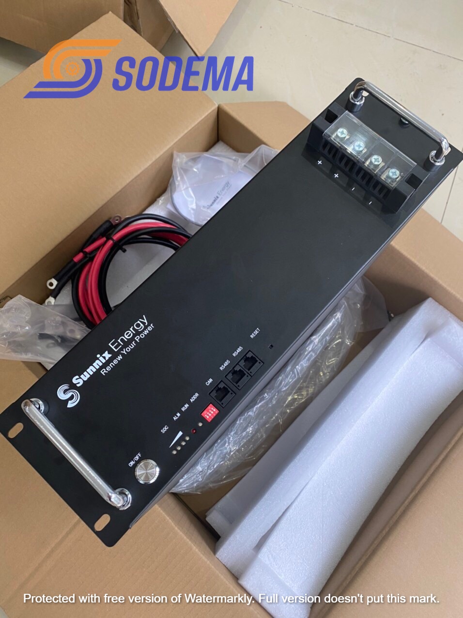 Pin lưu trữ điện mặt trời lithium Sunnix SNE-ES G5.0 – 48V 100AH